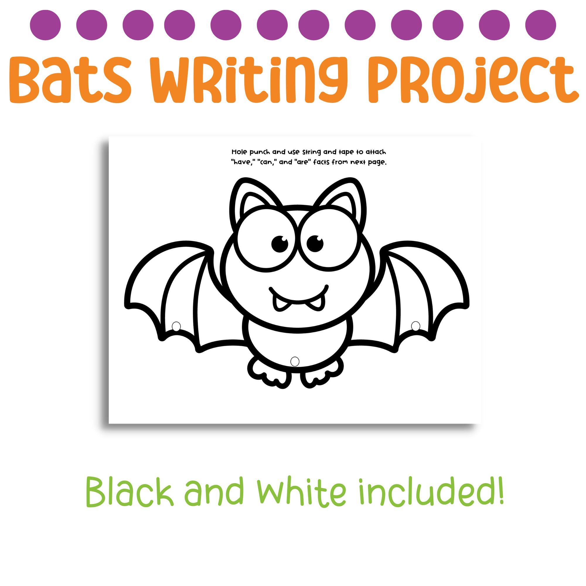 Halloween Writing Craft: All About Bats Research Project - Made By Teachers