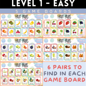 Fruit Pairs Matching Game for PowerPoint a Fun and Interactive Digital ...