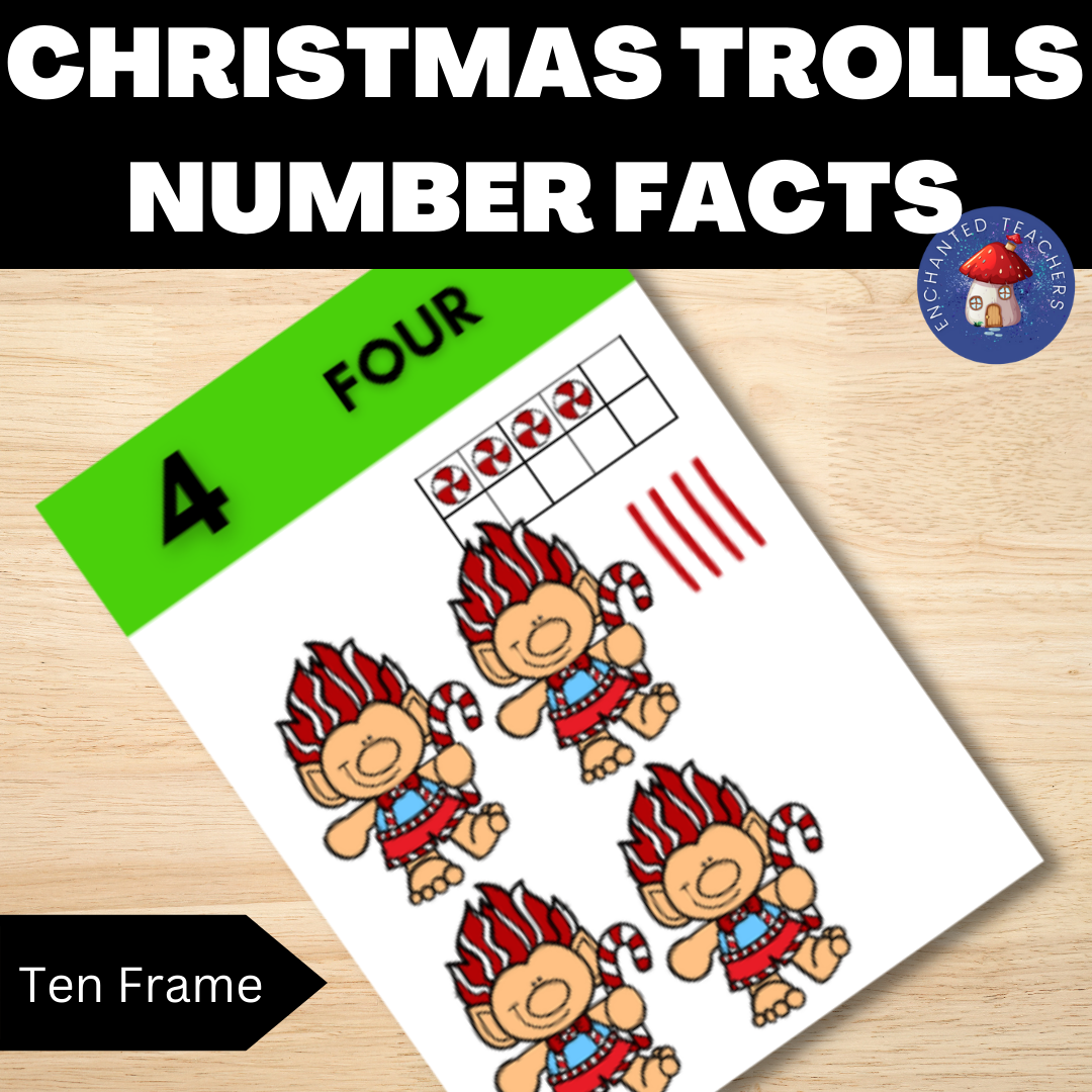 Number Posters, Ten Frames - Christmas Trolls | Made By Teachers