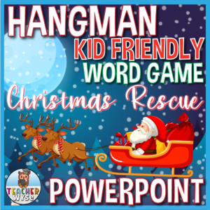 Christmas Rescue Digital Interactive Hangman Game for PowerPoint | Made ...