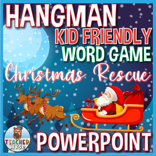 Christmas Rescue Digital Interactive Hangman Game for PowerPoint | Made ...