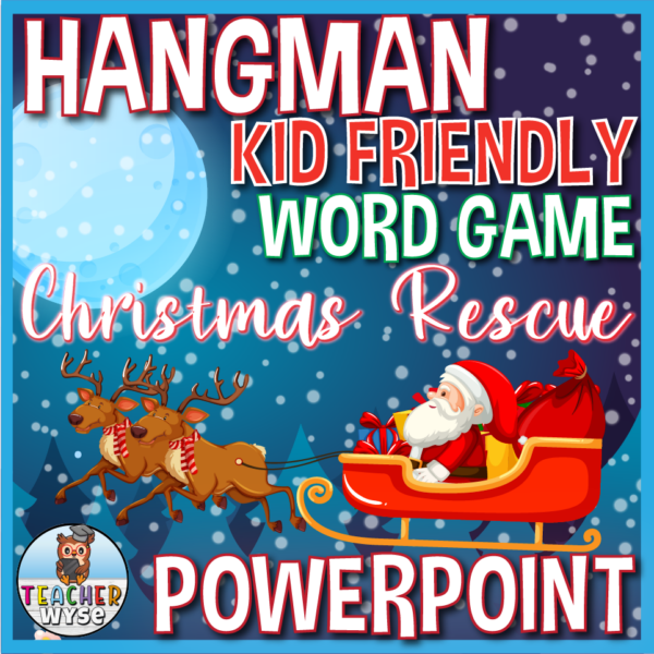 Christmas Rescue Digital Interactive Hangman Game for PowerPoint | Made ...