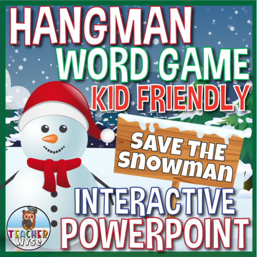 Save The Snowman | Christmas Activity | Digital Hangman Game ...