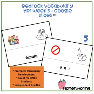 Bedrock Vocabulary Practice YR1 WK6 - Google Slides™ | Made By Teachers