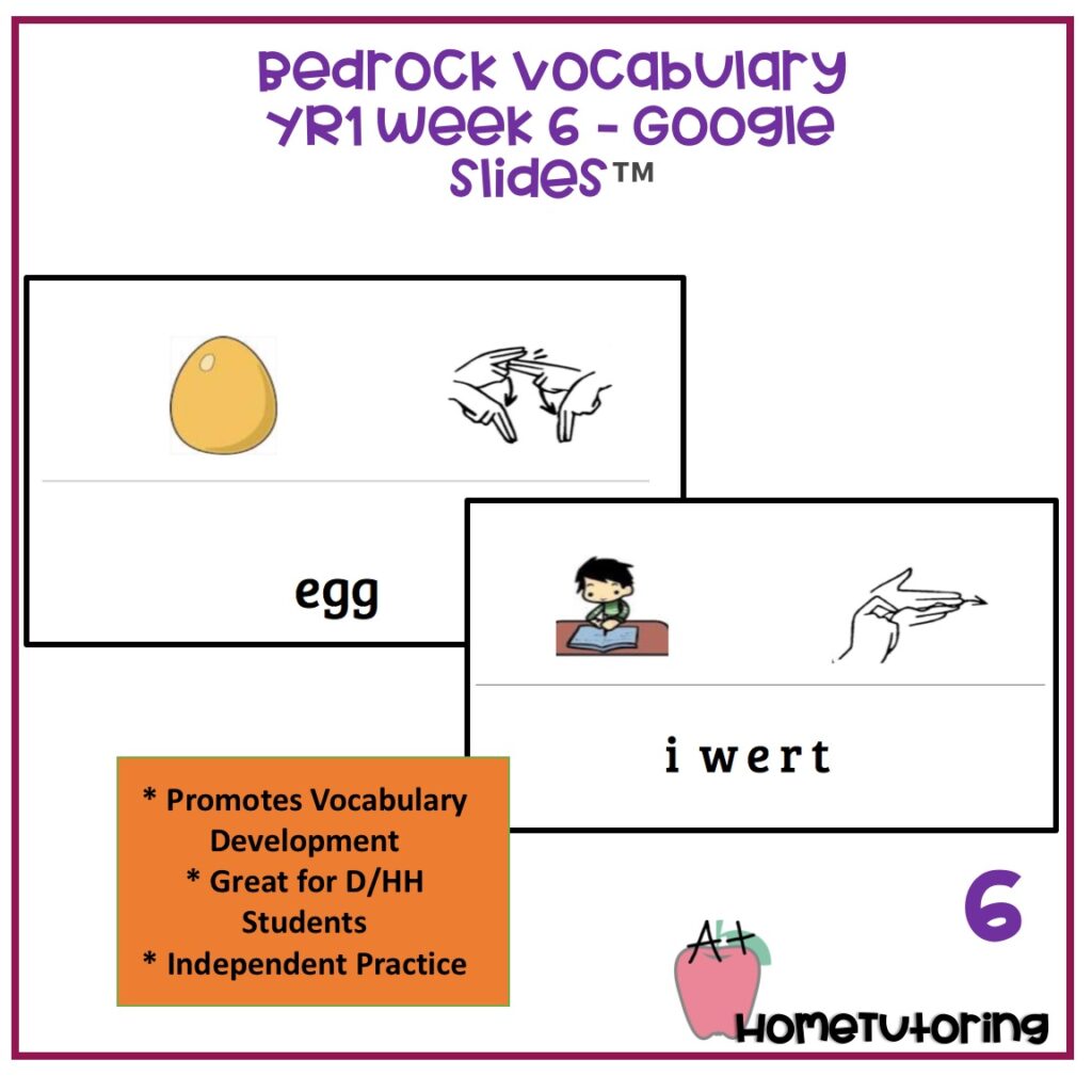 Bedrock Vocabulary Practice YR1 WK6 - Google Slides™ | Made By Teachers