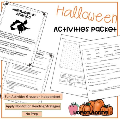 Halloween Reading Comprehension & Activities Packet - Made By Teachers