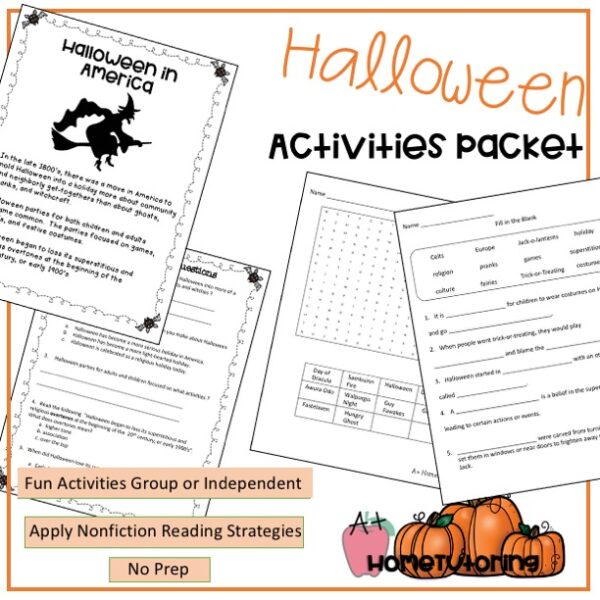 Halloween Reading Comprehension & Activities Packet - Made By Teachers