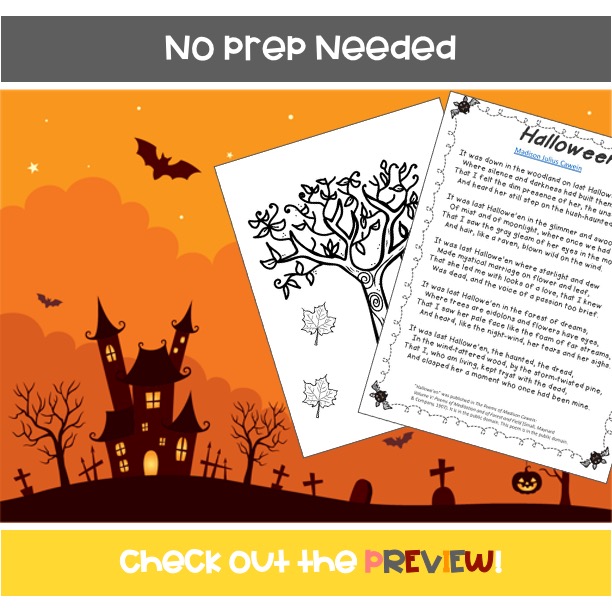 Halloween Reading Comprehension & Activities Packet - Made By Teachers