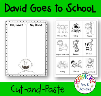 David Goes to School Cut-and-Paste | Made By Teachers