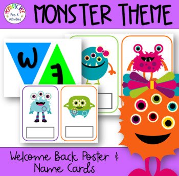 Monster Themed Welcome Back Posters - Made By Teachers