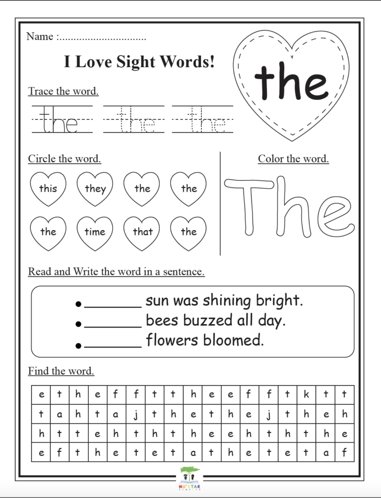 I Love Sight Words! - a - Made By Teachers