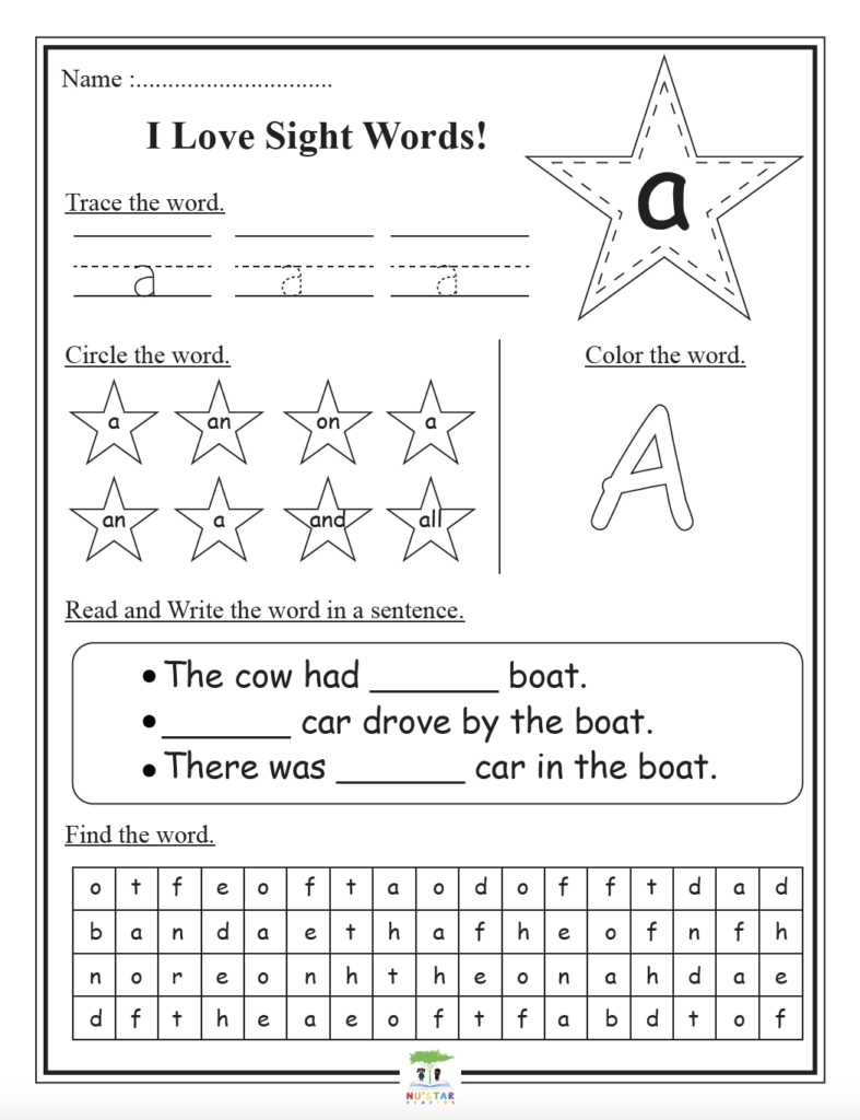 I Love Sight Words! - of | Made By Teachers