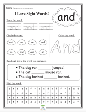 I Love Sight Words! Workbook - Made By Teachers