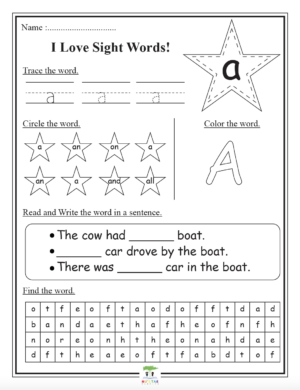 I Love Sight Words! Workbook - Made By Teachers