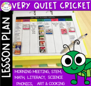 The Very Quiet Cricket Free Lesson Plan - Made By Teachers