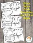 Pumpkin Craft | Fall Activities | Place Value Craft | Place Value ...