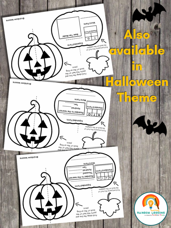 Pumpkin Craft | Fall Activities | Place Value Craft | Place Value ...