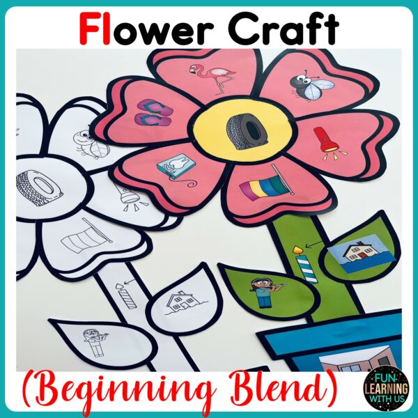 Beginning Consonant Blend Craft | Fl Beginning Blend Flower Phonics ...