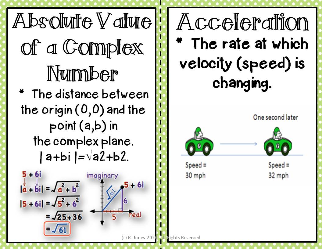 Word Wall Vocab Posters Pre-Calculus/ Adv Alg Units HIGH SCHOOL 332 ...