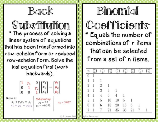 Word Wall Vocab Posters Pre-Calculus/ Adv Alg Units HIGH SCHOOL 332 ...