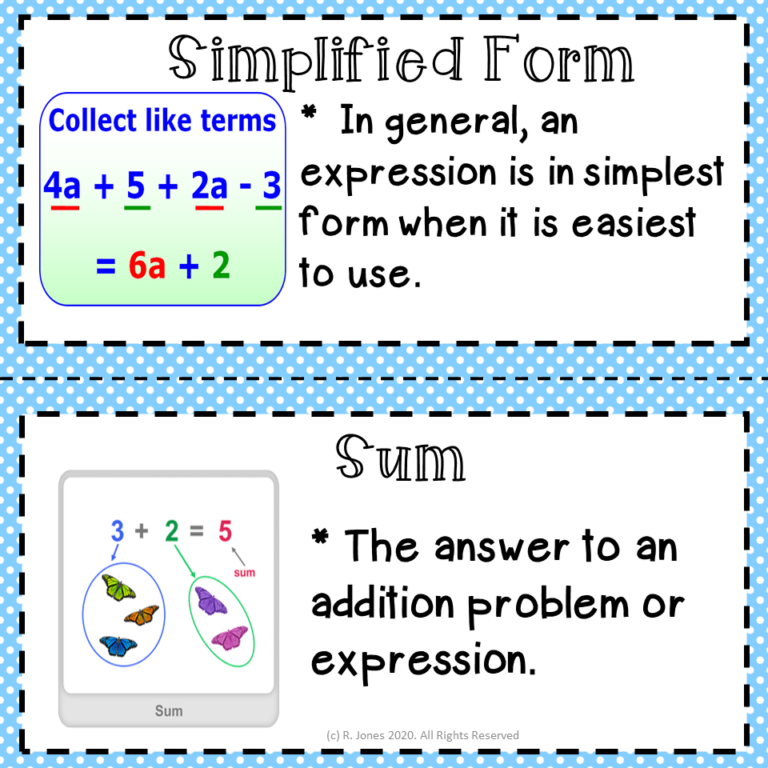 Word Wall Vocabulary Posters | 7th Grade Math Units | 178 Words ...