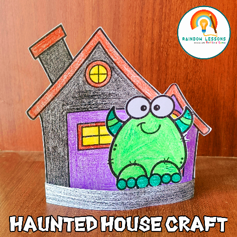 Haunted House Craft | Halloween Craftivity | Halloween Craft Activities ...