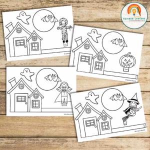 Haunted House Craft | Halloween Craftivity | Halloween Craft Activities ...