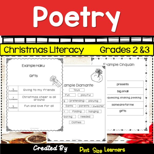 Christmas Poetry Unit | Poetry Writing Unit for December | Christmas ...