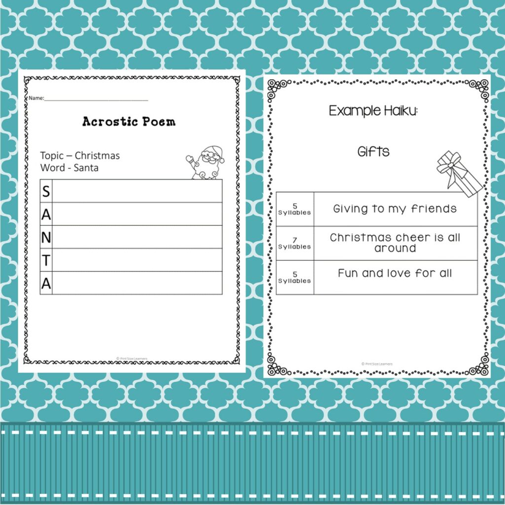 Christmas Poetry Unit | Poetry Writing Unit for December | Christmas ...