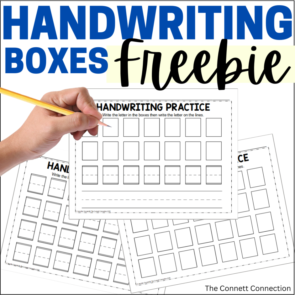 Handwriting Worksheets with Boxes Freebie - Made By Teachers