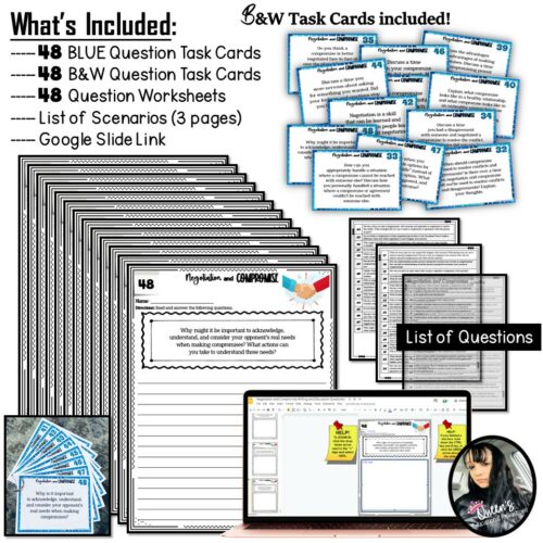 Negotiation and Compromise Writing and Discussion Questions - Made By ...