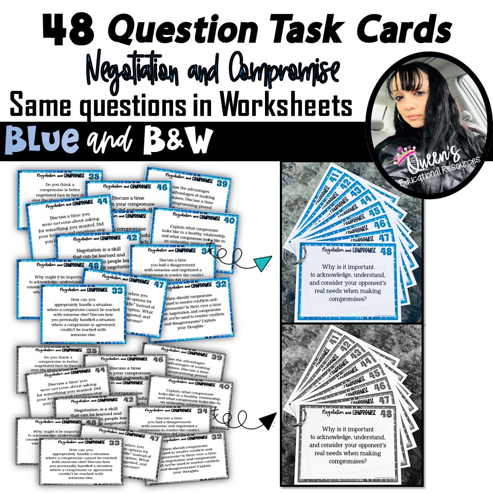 Negotiation and Compromise Writing and Discussion Questions | Made By ...