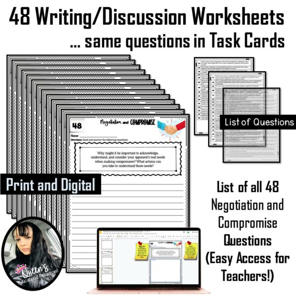 Negotiation and Compromise Writing and Discussion Questions | Made By ...