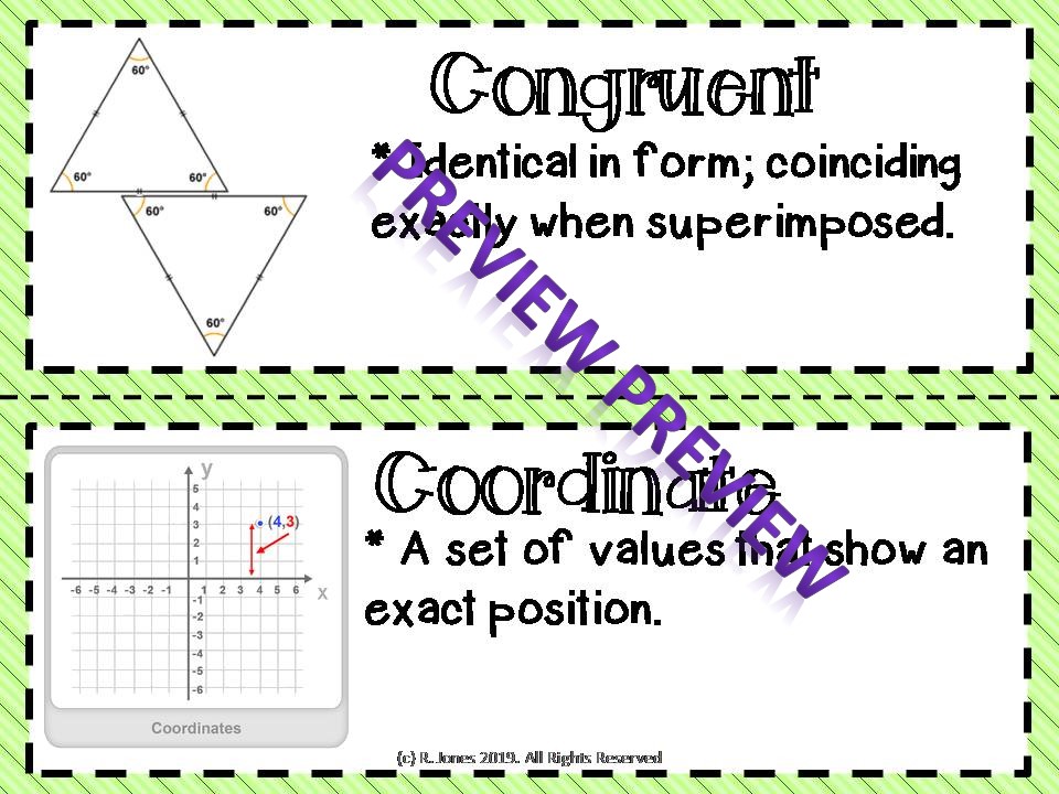 Word Wall Vocabulary Posters for Geometry Units High School | 214 Words ...