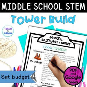 Middle School STEM Task | Tall Towers STEAM Challenge - Made By Teachers