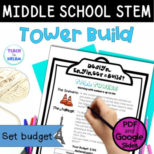 Middle School STEM Task | Tall Towers STEAM Challenge - Made By Teachers