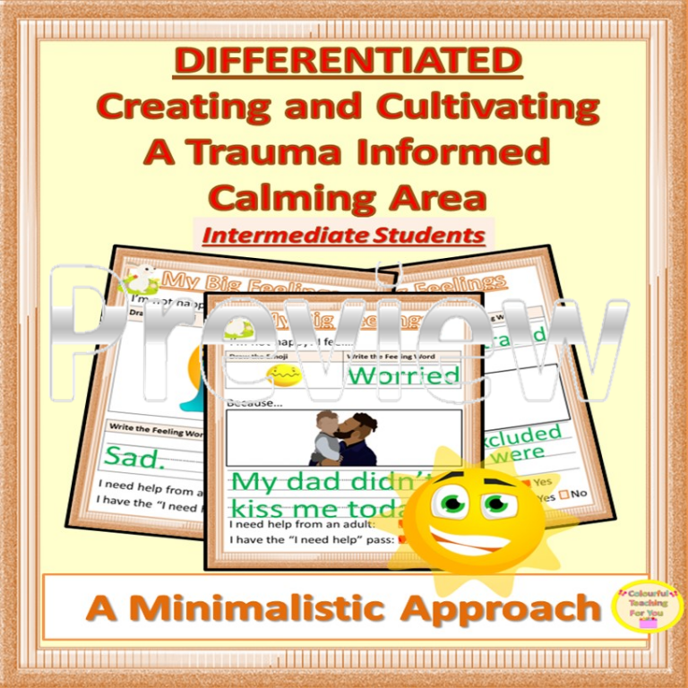 DIFFERENTIATED Trauma Coping Skill Activities | Self Regulation ...