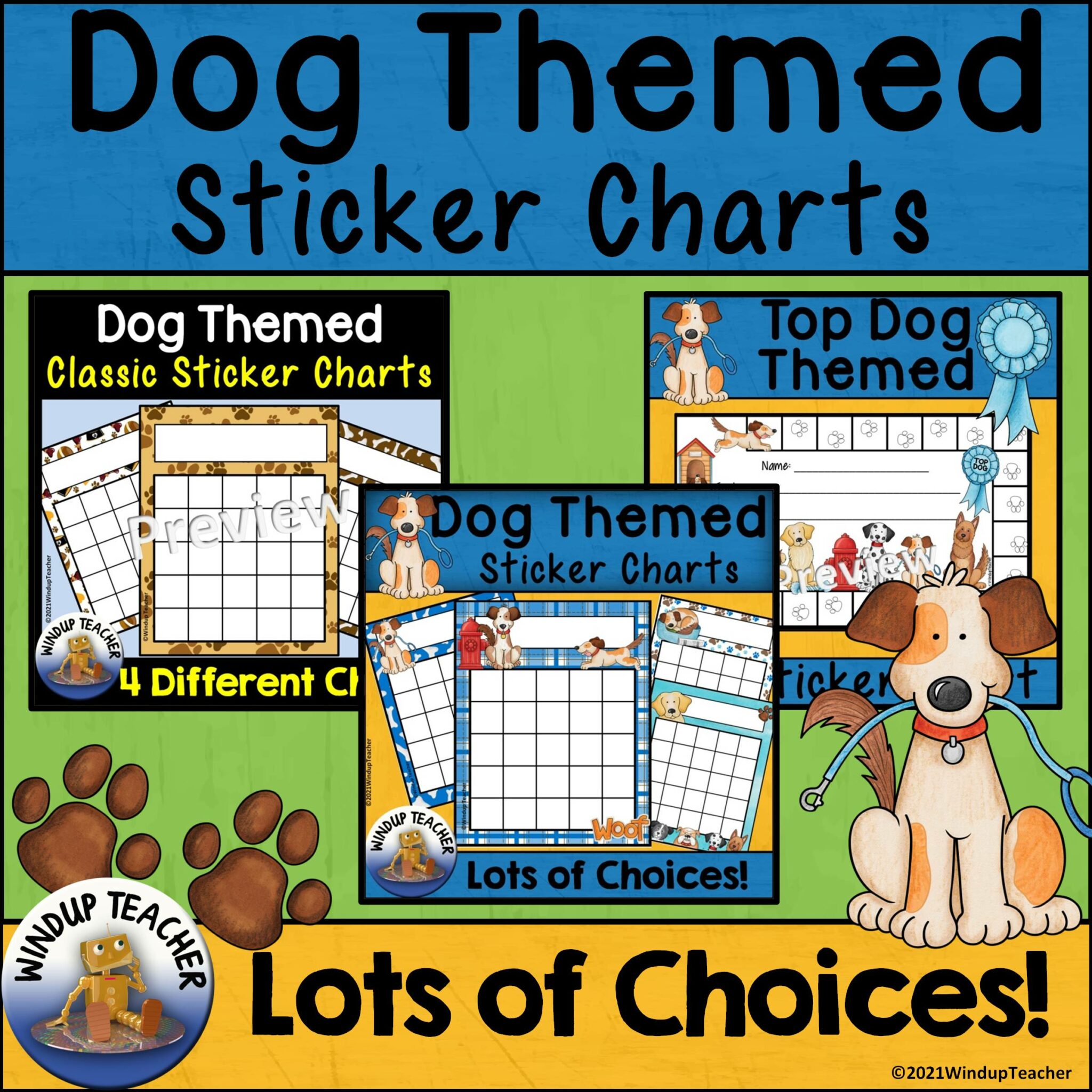 Dog Sticker Chart BUNDLE | Made By Teachers