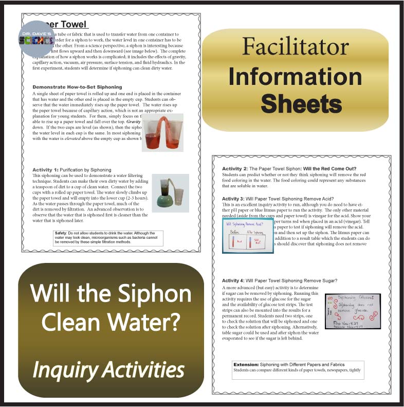 Siphoning STEM Activities First Grade Primary Kindergarten Science ...