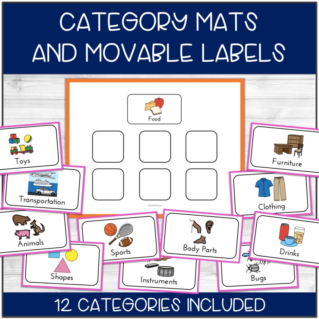 Categories Speech Therapy Activities - Category Sorting - Preschool ...