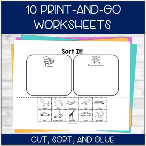 Categories Speech Therapy Activities - Category Sorting - Preschool ...