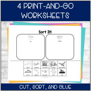 Free Category Sorting Activity - Preschool - Speech Therapy - Autism ...