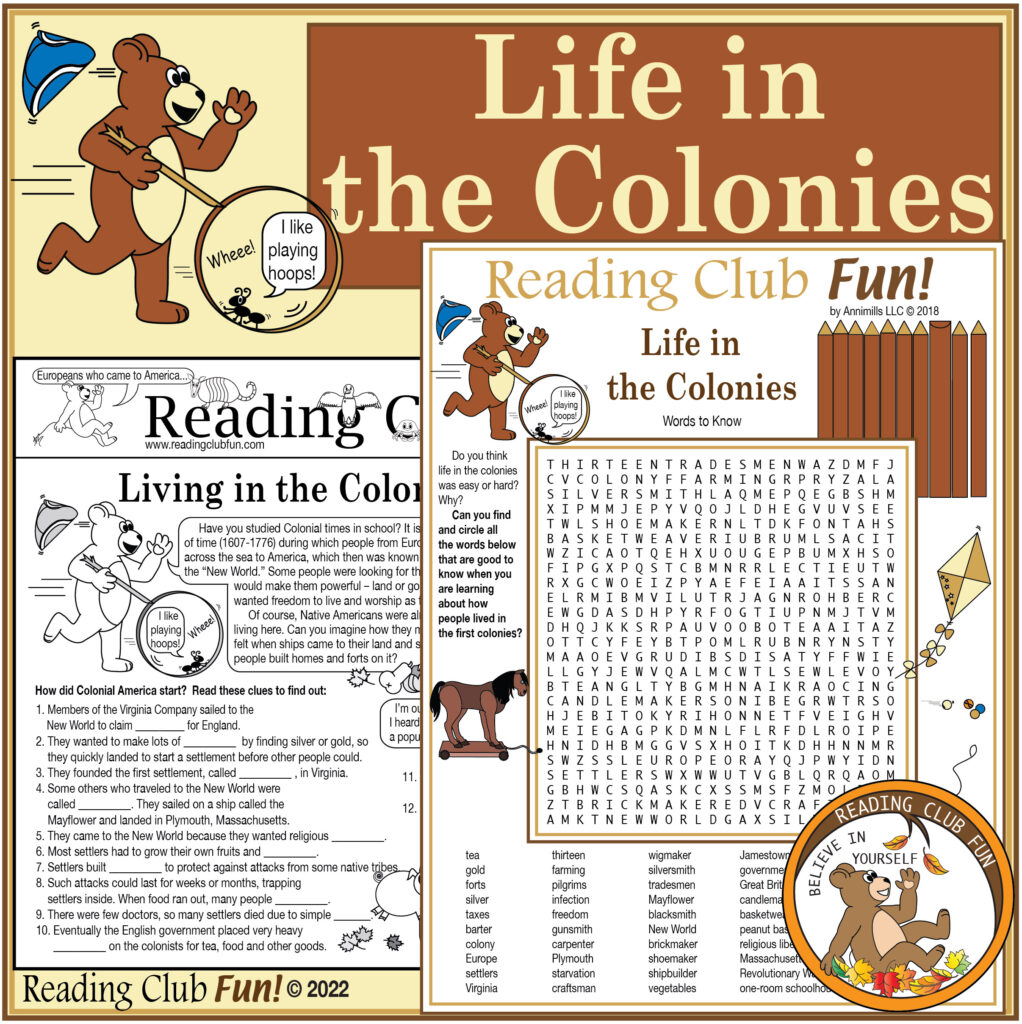 Life in the Colonies, Jamestown and Powhatan Tribe, School Then and Now ...
