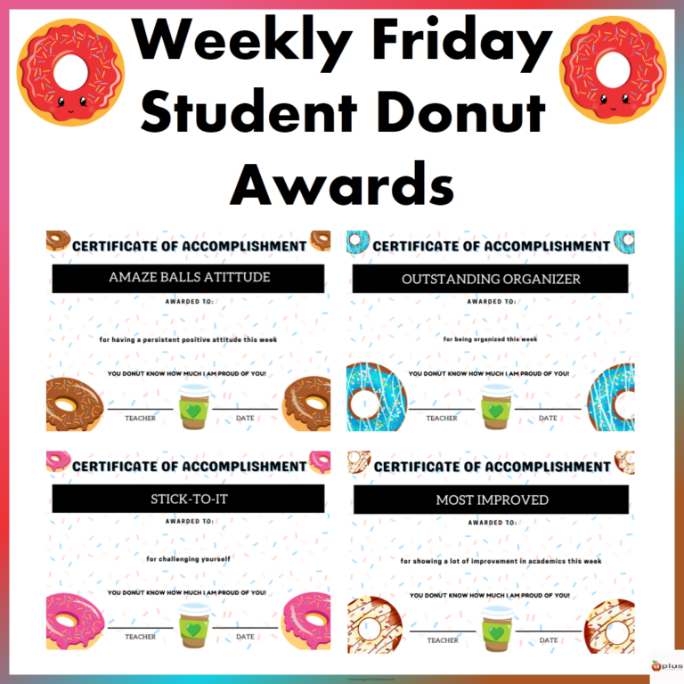 Editable Fun Friday Weekly Student Awards Bundle | Made By Teachers