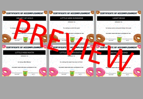 Editable Fun Friday Weekly Student Donut Awards | Made By Teachers