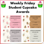 Editable Fun Friday Weekly Student Cupcake Awards - Made By Teachers