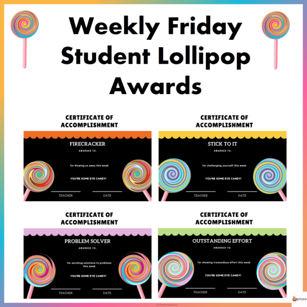 Editable Fun Friday Weekly Student Awards Bundle | Made By Teachers