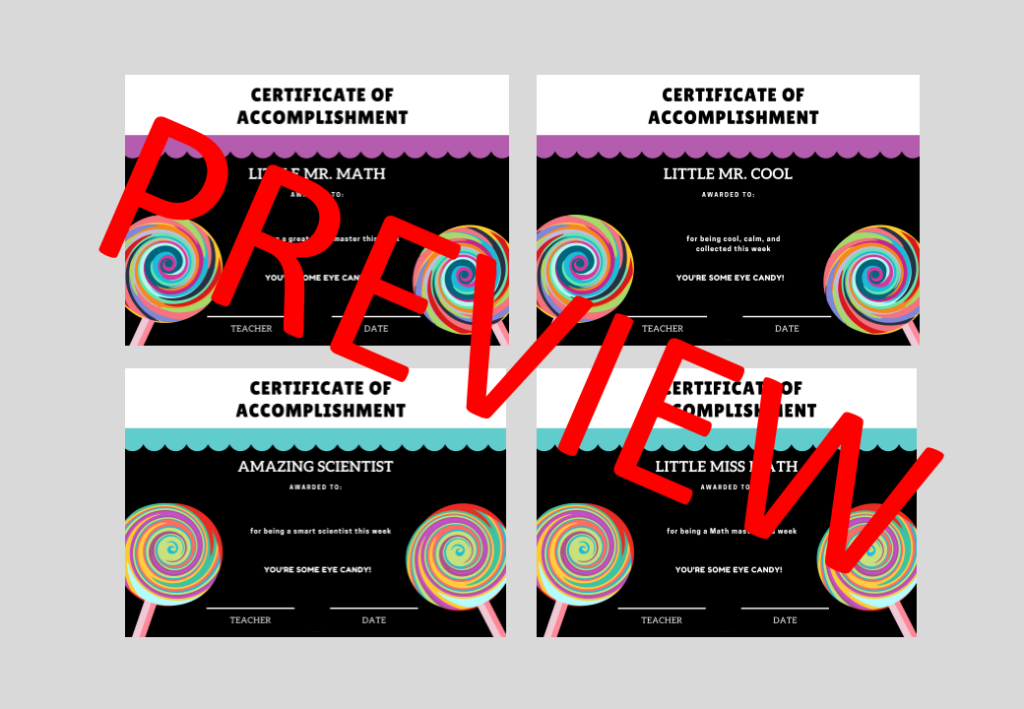 Editable Fun Friday Weekly Student Lollipop Awards - Made By Teachers