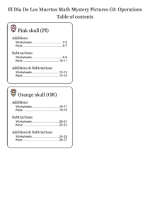 Day Of the Dead El Día De Los Muertos Math Mystery Pictures Grade 1 ...