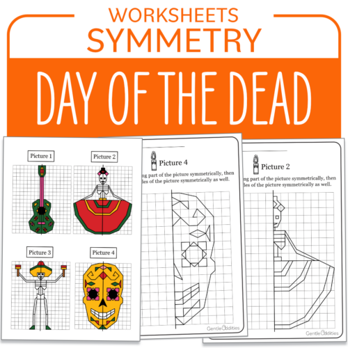 El Día De Los Muertos Day of the Dead Math Symmetry and Coloring | Made ...